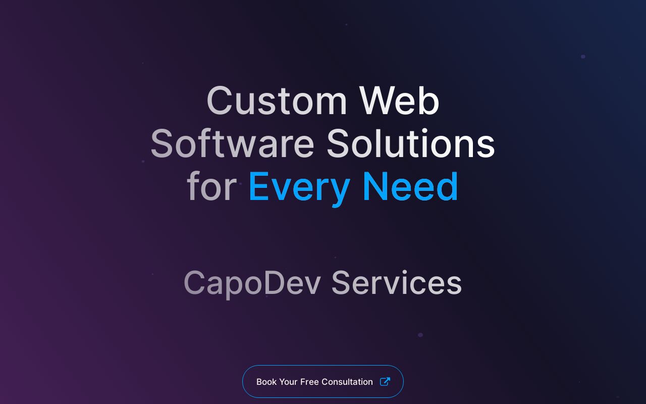 Custom Software Development Services | Web Application Solutions